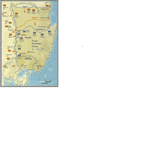 Pusan Perimeter Map | 1st Cavalry Division Association